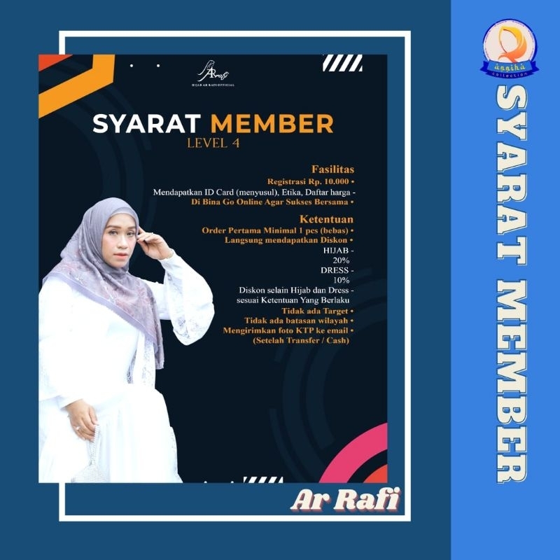 Jual Registrasi Member Ar Rafi | Shopee Indonesia