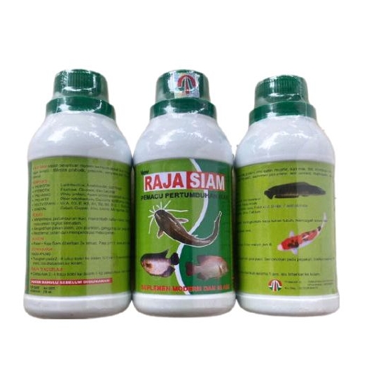 Jual RAJA SIAM 250ML SUPLEMEN PROBIOTIK & MULTIVITAMIN PEMACU PERTUMBUHAN & NAFSU MAKAN IKAN ...