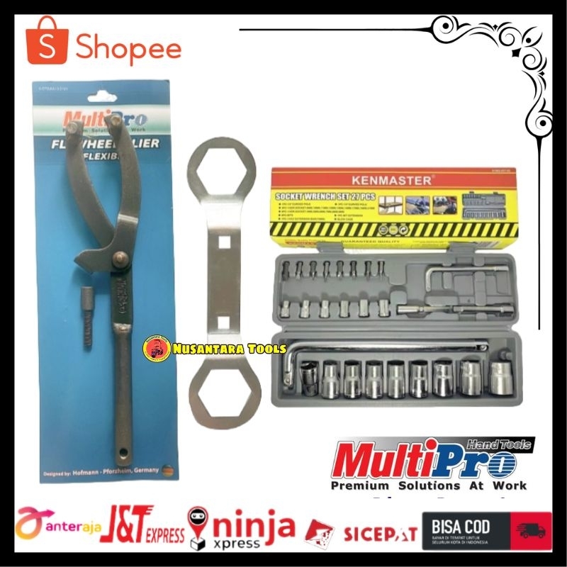 Jual Paket hemat 3pcs Kunci Tracker CVT +Kunci Pulley 39x41+ kunci sock 27pcs | Shopee Indonesia