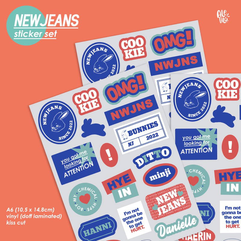 Jual NEWJEANS STICKER SET | Shopee Indonesia
