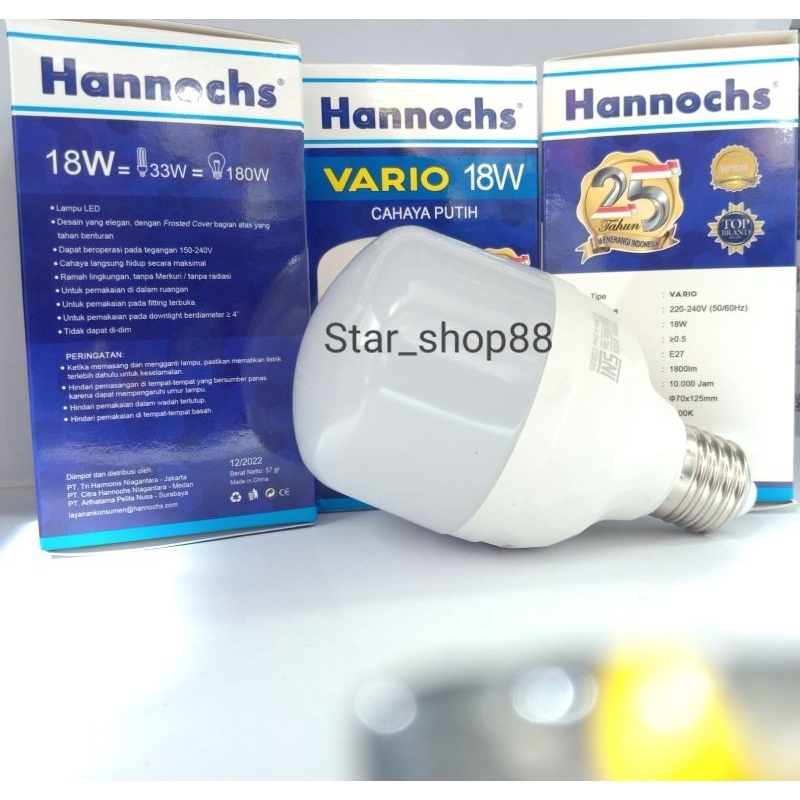 Jual LAMPU LED HANNOCHS VARIO 18W | Shopee Indonesia