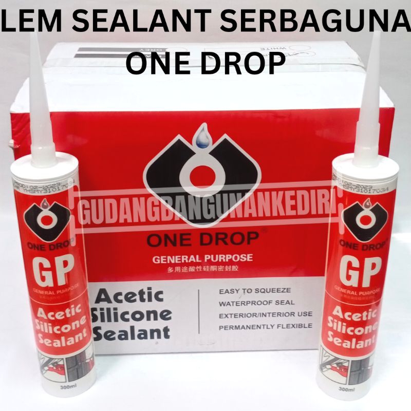 Jual Lem Kaca Lem Sealant botol silikon one drop serbaguna general ...