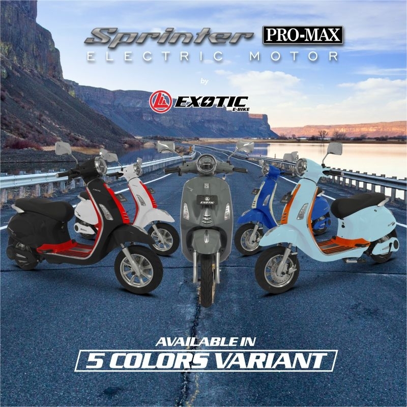 Jual Sepeda Motor Listrik EXOTIC SPRINTER PRO MAX 60V 20AH 1200 WATT ...