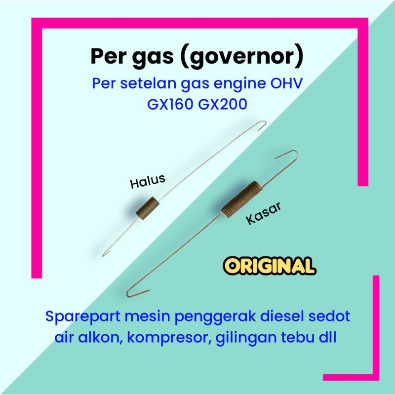 Jual Per gas (governor) engine OHV GX 160 / 200 - per throttle lever ...