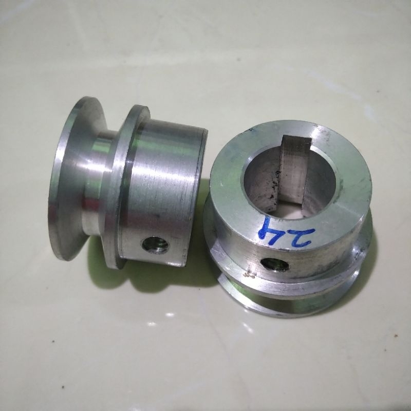 Jual Pulley 2 inch as 24mm Pully Puly Alumunium | Shopee Indonesia