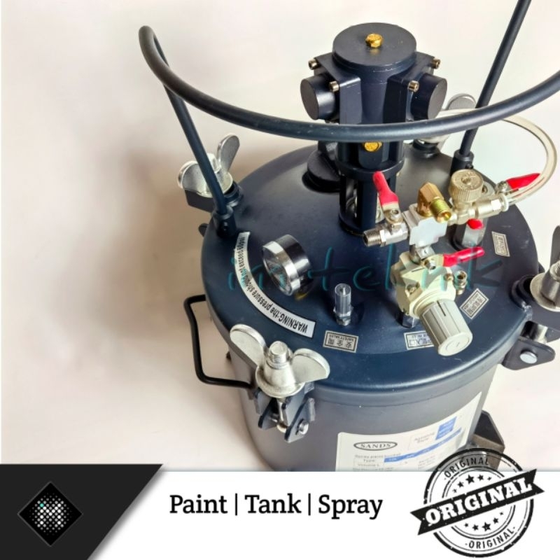 Jual Paint tank mesin pengaduk cat 20 Liter Air pressure komplit ...