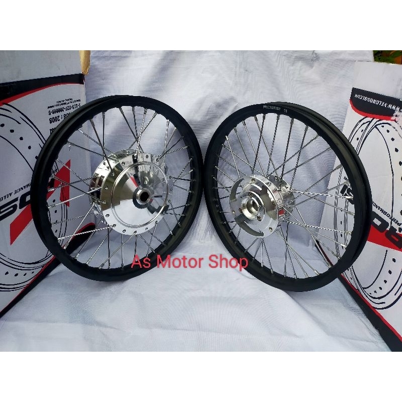 Jual Velg Set Merek Rossi Ring 17 Tromol Set N Max Aerox155 Adv150 Pcx ...