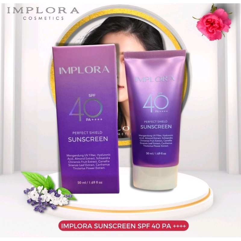 Jual Implora Perfect Shield Sunscreen Spf40 PA++++ 50ml | Shopee Indonesia