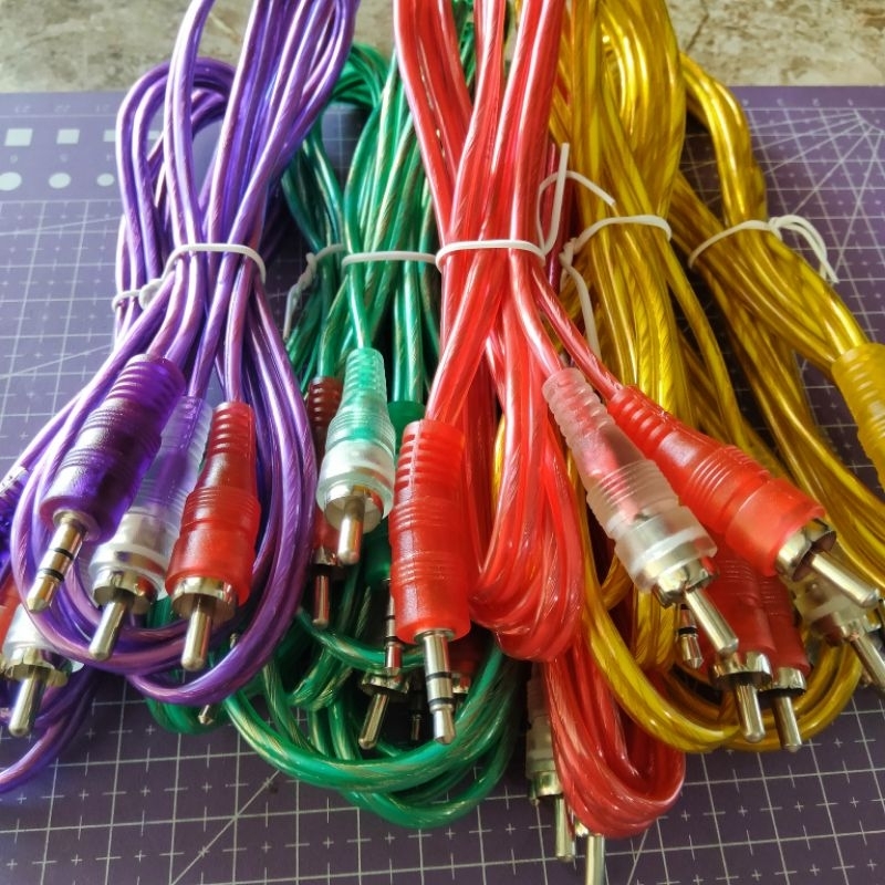 Jual Kabel RCA 2-1 Transparan 1.5M Kabel Audio 2in1 | Shopee Indonesia
