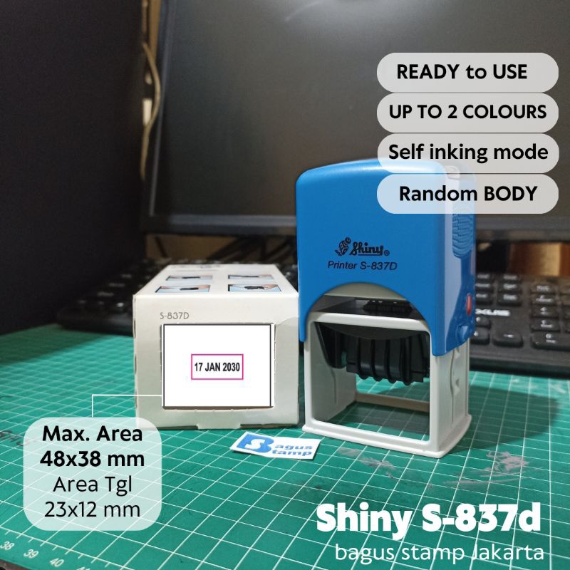 Jual Stempel Shiny S834D S835D S836D S837D S-834D S-S835D S-836D S-837D Otomatis Self Ink Custom ...