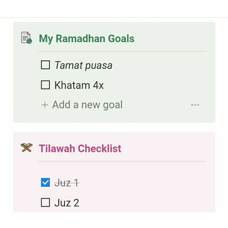 Jual My Ramadhan Tracker | Digital Planner | Notion Template by MiNote ...