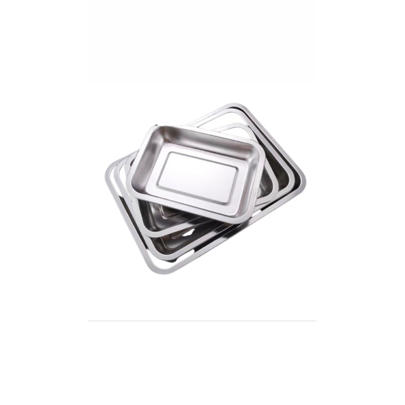 Jual Nampan Stainless Persegi Bake Tray Loyang Serbaguna Piring Dalam ...