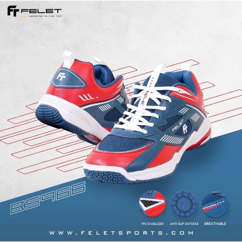 Jual Sepatu badminton felet BS 965 966 original Murah | Shopee Indonesia