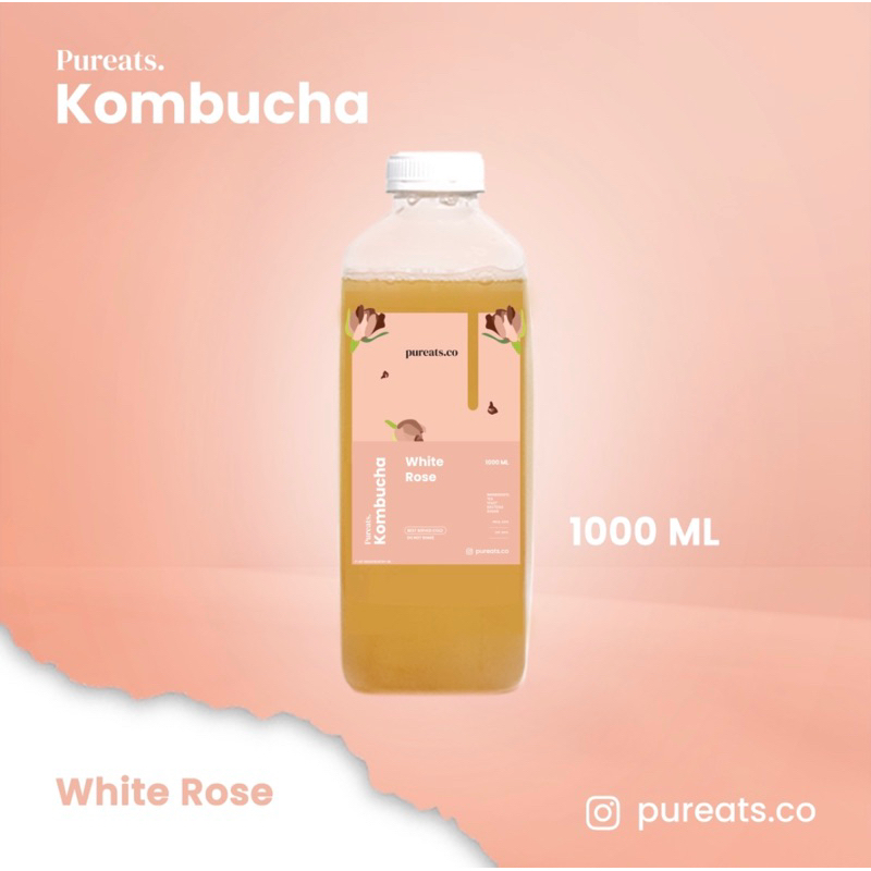 Jual Pure Kombucha 1 Liter - White Rose | Shopee Indonesia