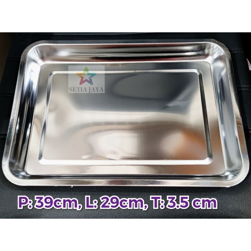 Jual NAMPAN BAKI HIDANG STAINLESS STEEL/ TEMPAT SAYUR STAINLESS STEEL ...