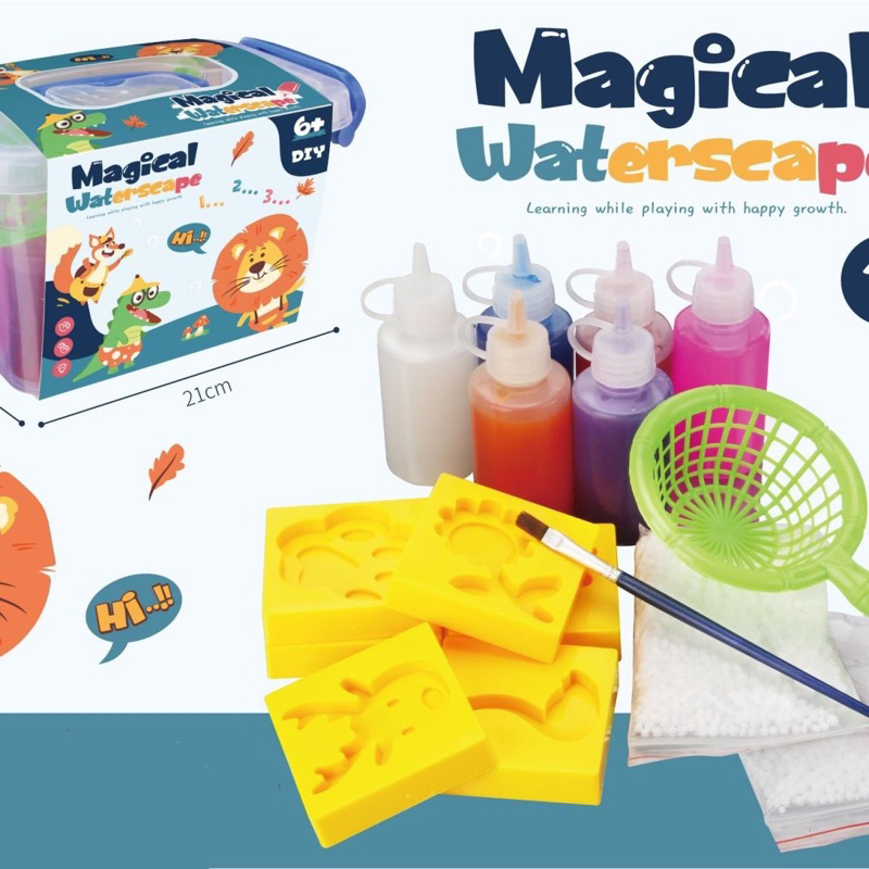 Jual MAINAN DIY PRAKARYA MAGIC WATERSCEAPE PAKET KOMPLIT | Shopee Indonesia
