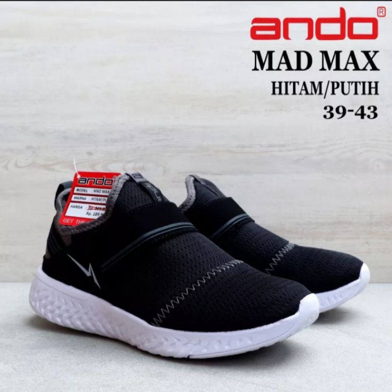 Jual Sepatu Slip On - Ando Mad Max - Sepatu Pria - Sepatu Jogging ...