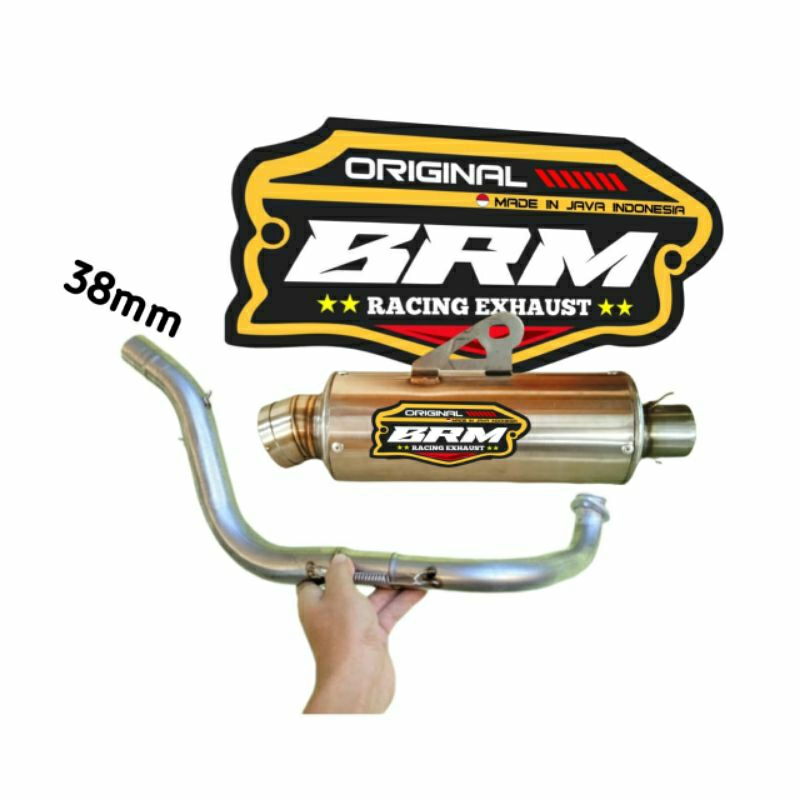 Jual Knalpot BRM NEW BULAT LEHER ROLL BENDING SCOOPY NEW SCOOPY KARBU ...