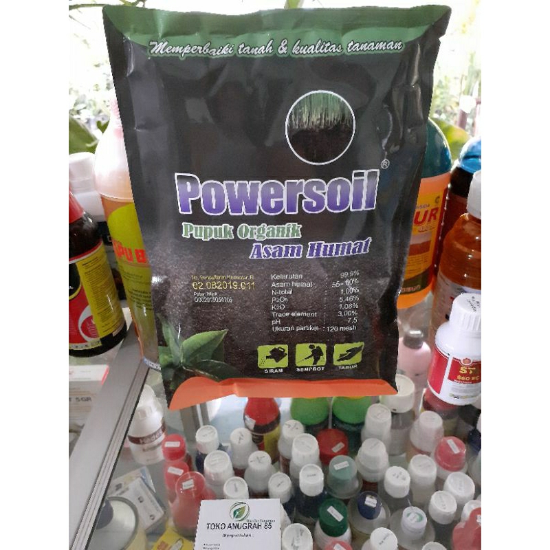 Jual POWERSOIL Pupuk Pembenah Tanah 1 kg Humic Acid 60% | Shopee Indonesia