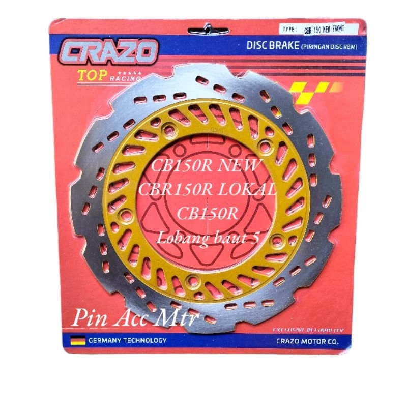 Jual Piringan Disc Cakram Depan 276mm Variasi Gold/Motor CB150R New LED K45/CBR 150R/CB 150R/CBR ...