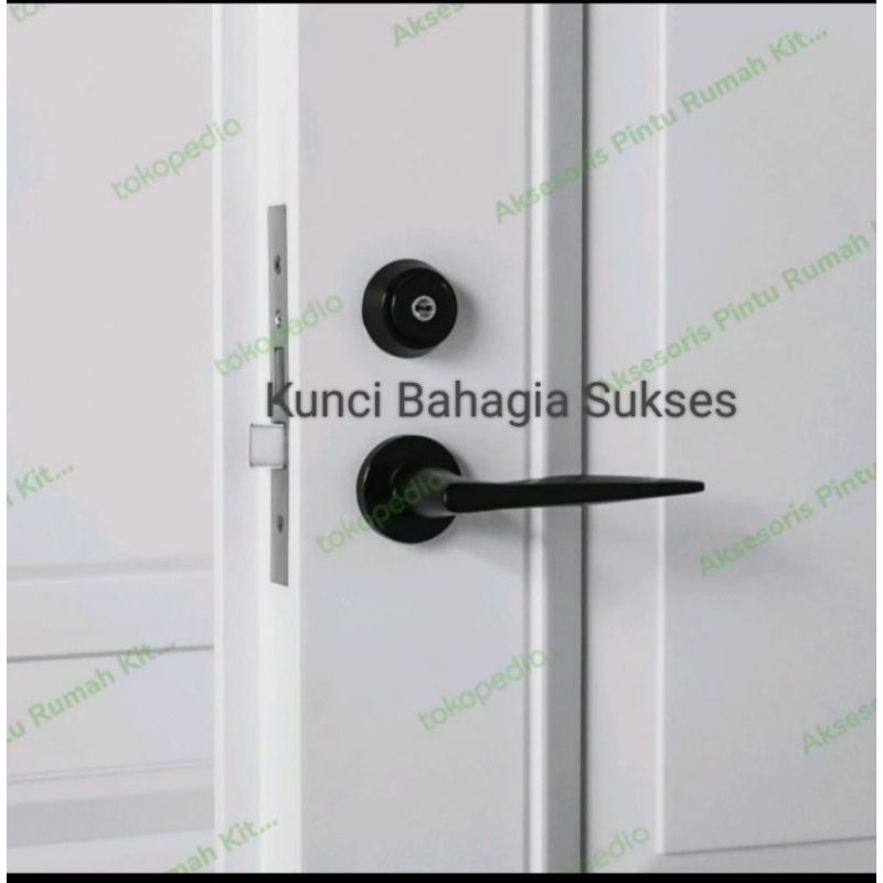 Jual KUNCI MIWA HANDLE SET TYPE U9-LA-56-4-64/40 MATT BLACK ( LUAR KUNCI - DALAM KUNCI ) ASLI ...