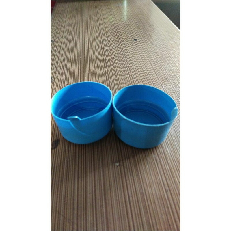 Jual Tutup galon air isi ulang T9 biru polos ukuran tinggi samping 3,5 ...