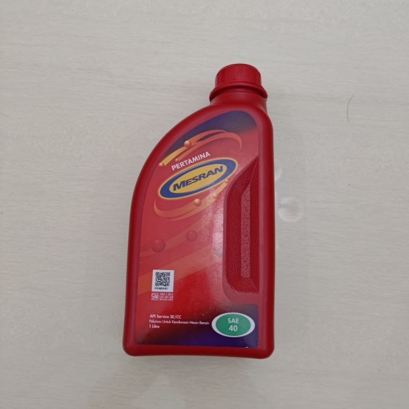 Jual OLI MESRAN 40 OIL MESIN PERTAMINA SAE 40 1L 1 LITER | Shopee Indonesia