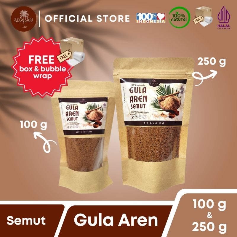 Jual Gula Aren Semut / Gula Aren Bubuk Alka Sari 100gr / 250gr | Shopee ...