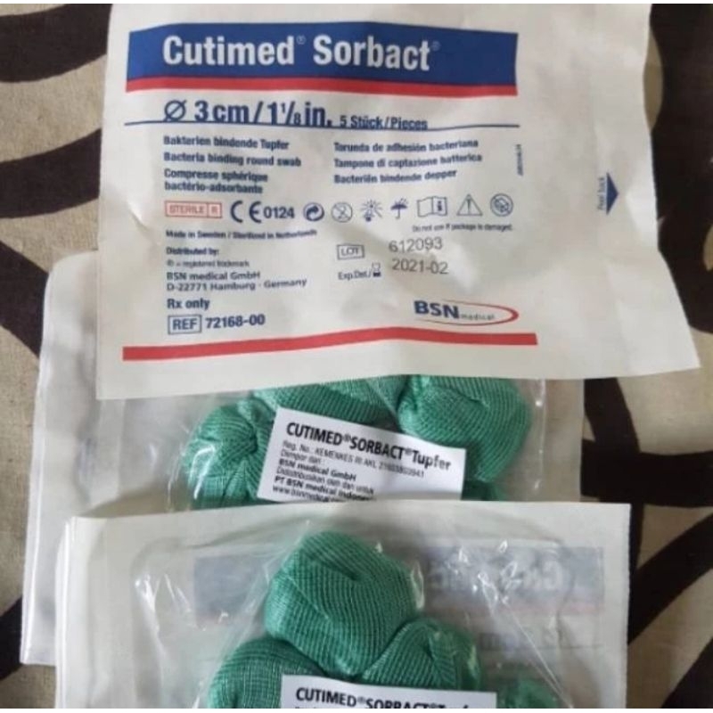 Jual Cutimed Sorbact Tupfer Round Swab Isi 5 Pcs | Shopee Indonesia