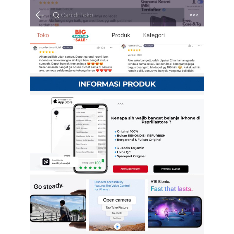 Jual iP XR 64 GB 128 GB RED Garansi Resmi iBox | Shopee Indonesia