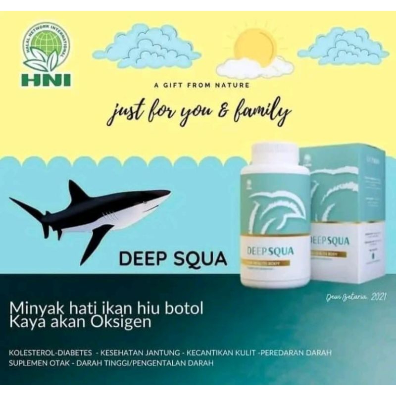Jual Deep Squa HNI, Deep Squalene HNI, Minyak Hati Ikan Hiu | Shopee ...