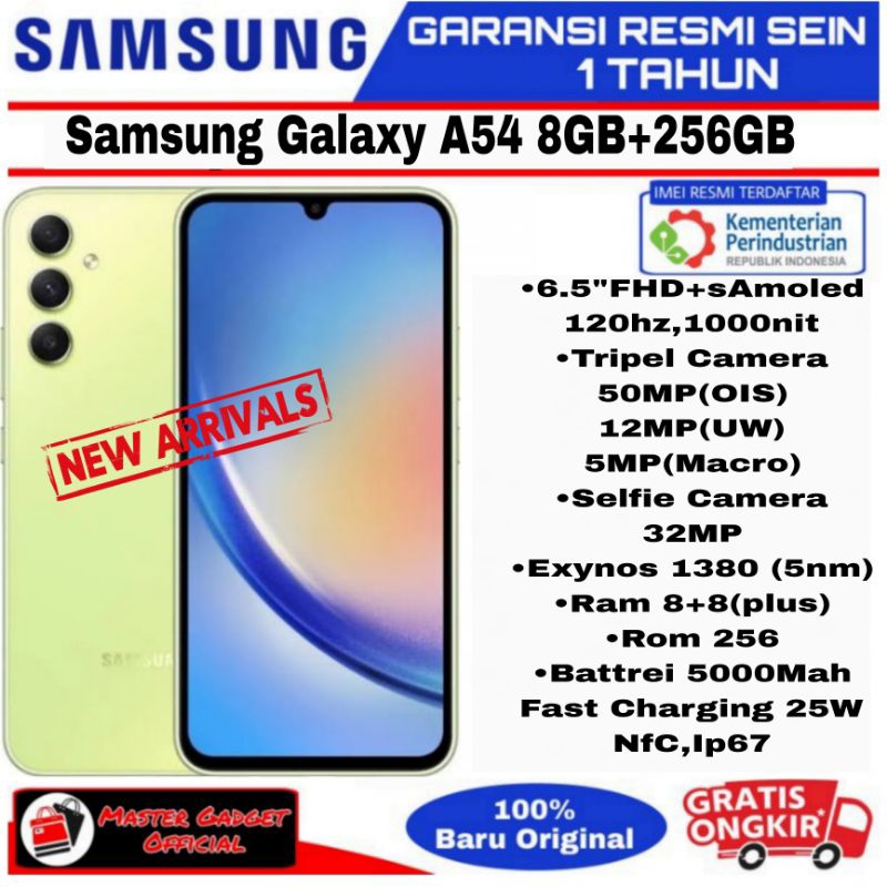 Jual Samsung Galaxy A54 ram 8gb 256gb 128gb Garansi resmi 1 tahun ...