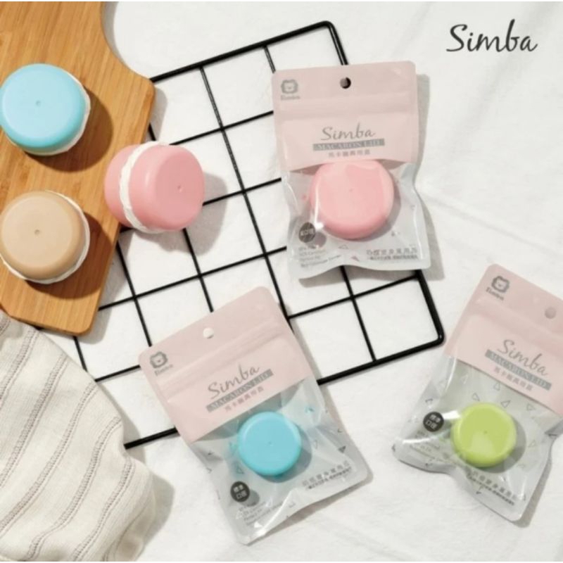 Jual SIMBA Macaron Lid Wide Neck (penutup botol susu bayi) | Shopee ...