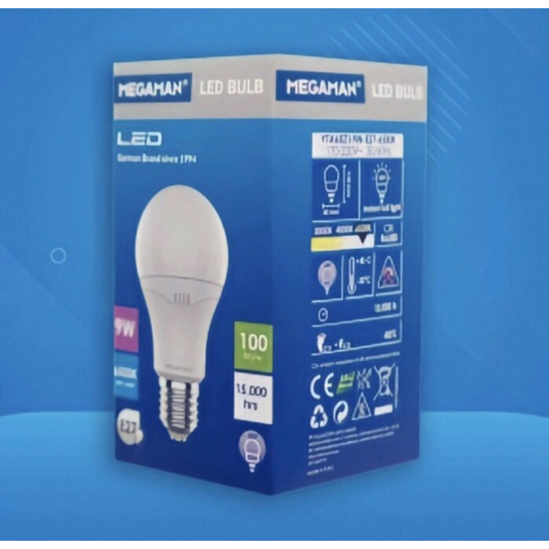 Jual Lampu Led Blub MEGAMAN 9W / 9 Watt 6500K Putih | Shopee Indonesia