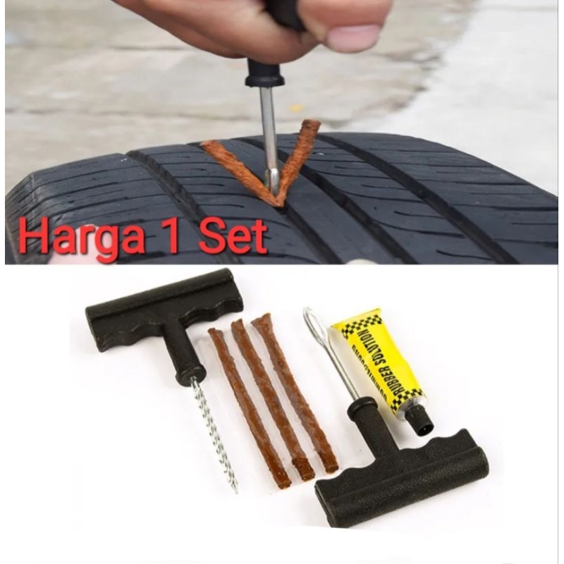Jual Repair Kit Set Alat Tambal Ban Tubeless Mobil Motor Ban Tubles ...