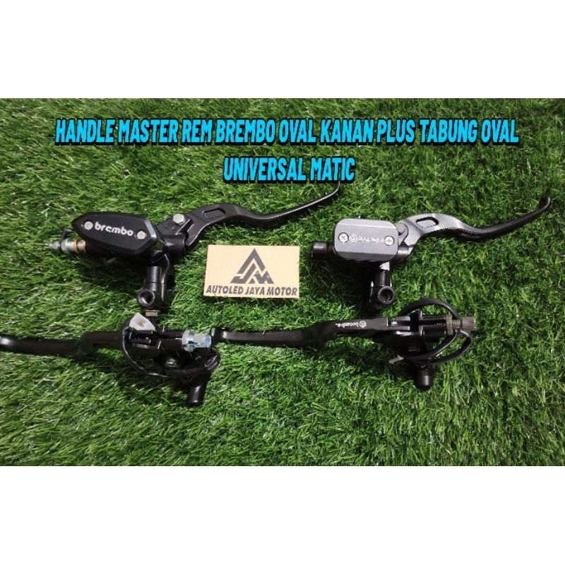 Jual HANDLE MASTER REM BREMBO OVAL KANAN PLUS TABUNG OVAL UNIVERSAL ...