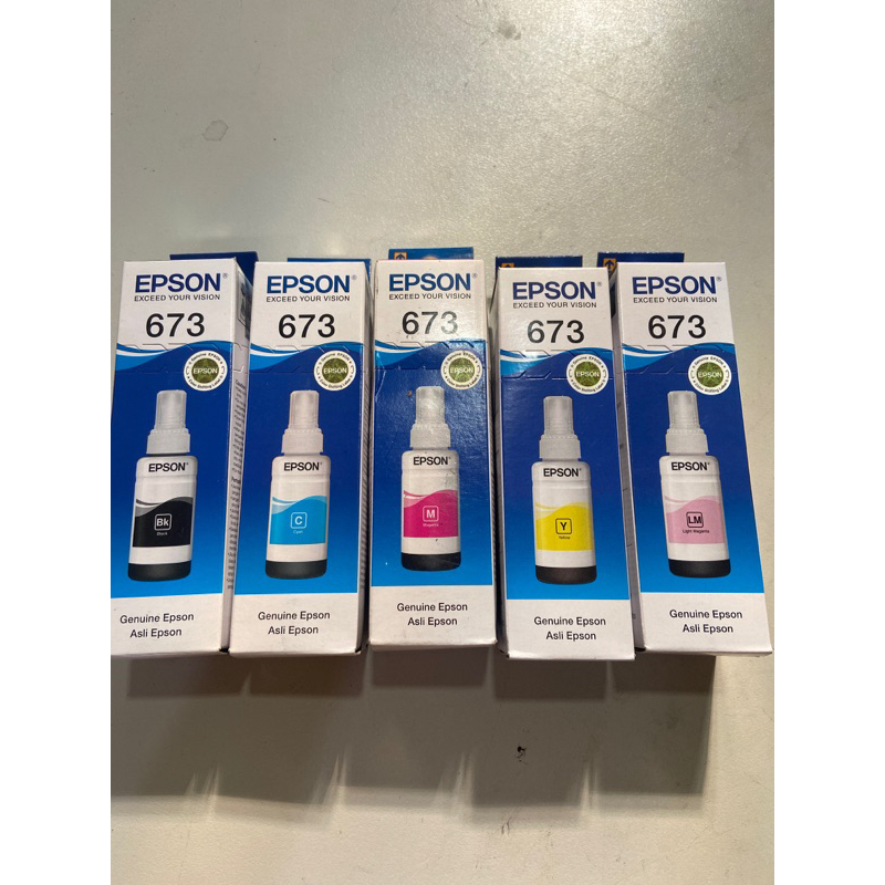 Jual tinta Epson 673 BK M C Y | Shopee Indonesia
