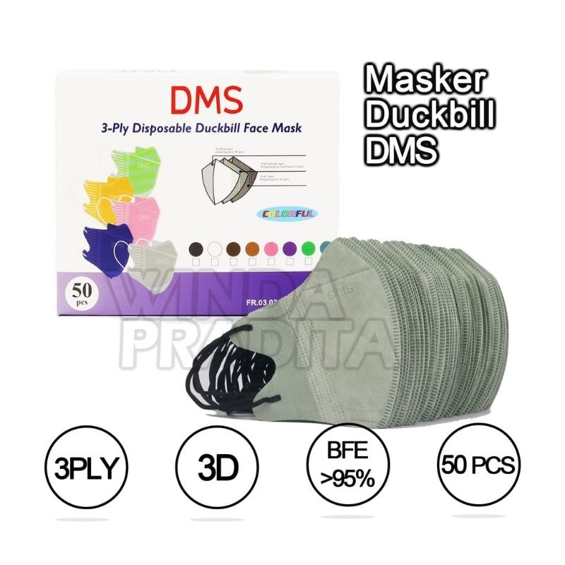 Jual masker duckbil merk dms 50pcs | Shopee Indonesia