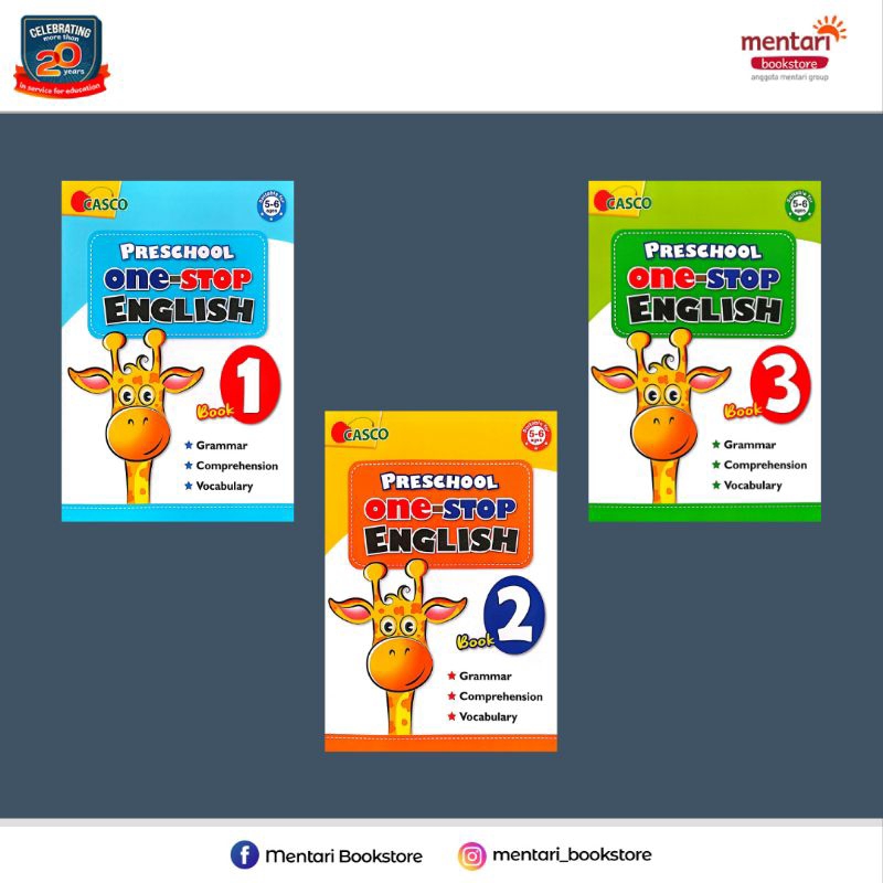 Jual Preschool One-Stop English Book || Buku Latihan TK | Shopee Indonesia