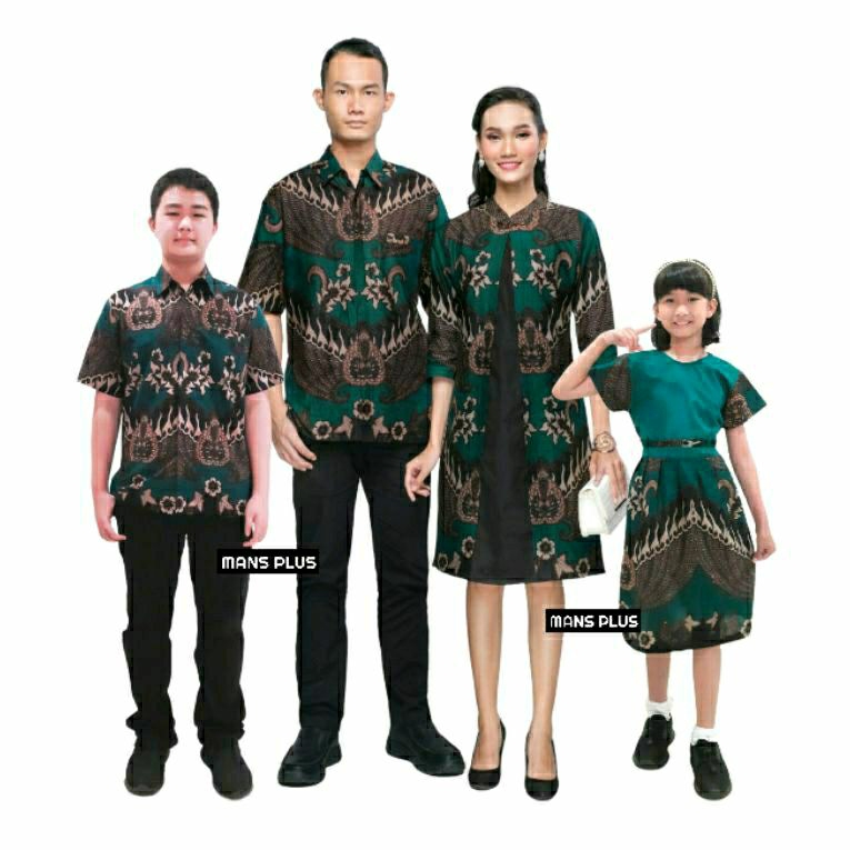 Jual Couple Batik Sarimbit Dress Jumbo 4L-5L Seragam Keluarga Modern ...