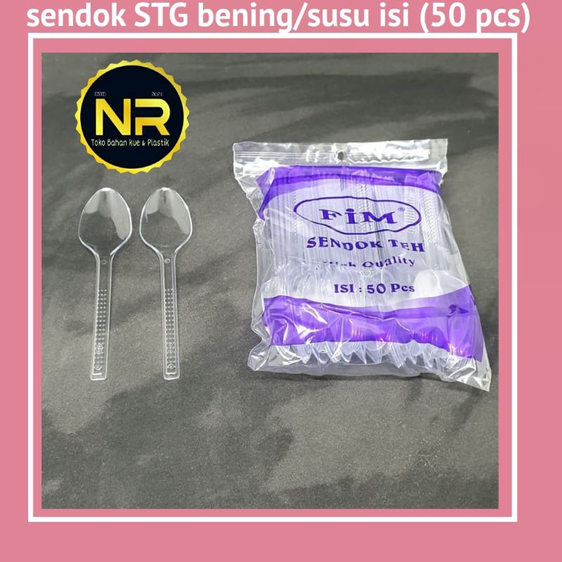 Jual sendok stg bening /sendok stg susu/sendok teh isi 50 pcs | Shopee ...