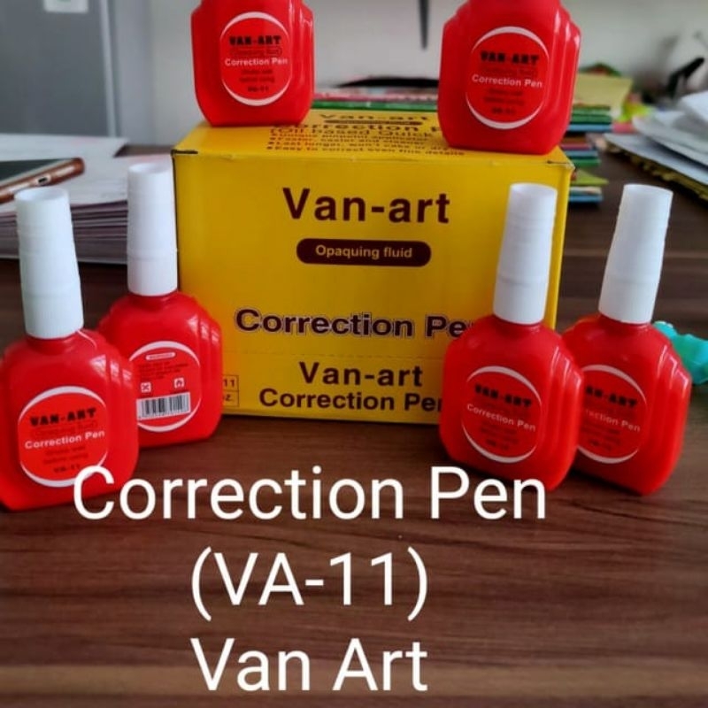 Jual (HARGA 1 KOTAK ISI 12) Correction fluid, tip ex cair Botol merah ...