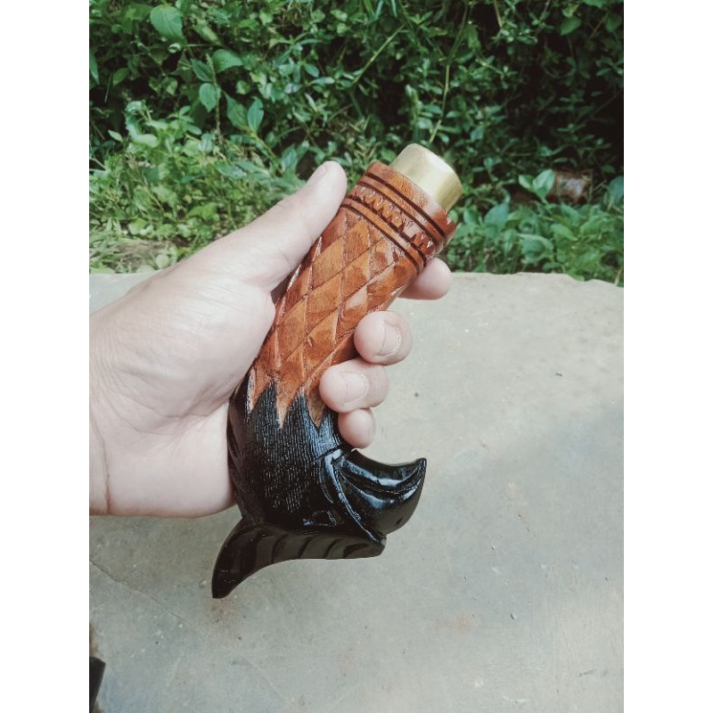 Jual Gagang Golok Ukir Garuda Politur Kombinasi | Shopee Indonesia