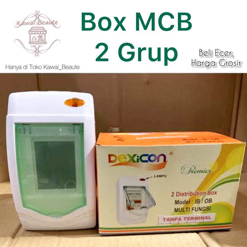 Jual Box Mcb 2 Group Tutup Mika Dexicon Outbow / Inbow | Shopee Indonesia