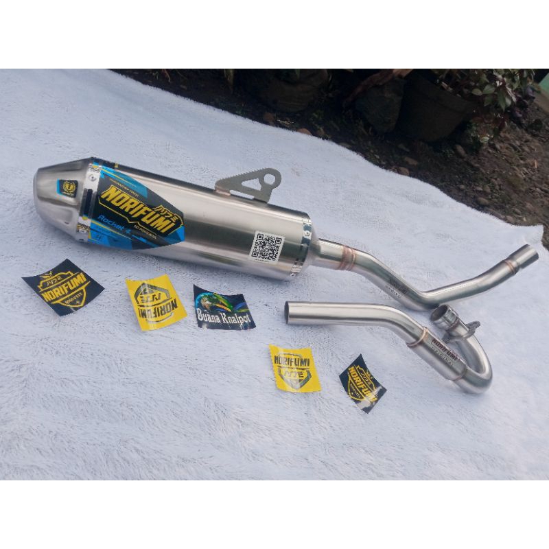 Jual Knalpot Norifumi Rocket 4 SS stenlis leheran bending full stenlis ...