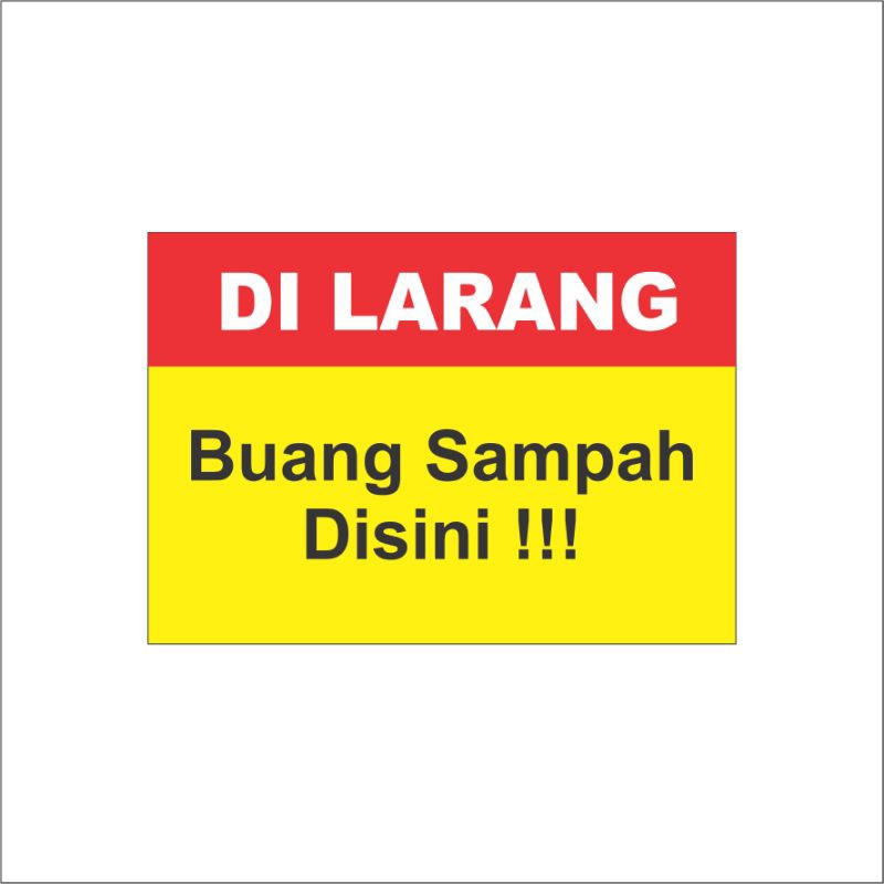 Jual Spanduk Di larang ukuran 100x70 cm Parkir /CcTv/Jualan / Custom ...