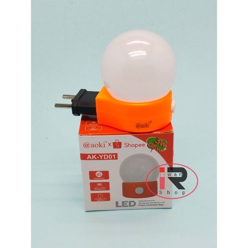 Jual Lampu Tidur LED @Aoki 2 Warna / Mini Lamp Aoki AK YD01 | Shopee Indonesia