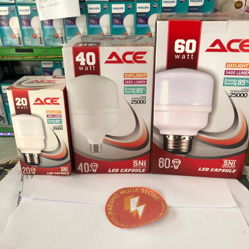 Jual Lampu Led Ace Jumbo / Lampu led Kapsul Ace | Shopee Indonesia