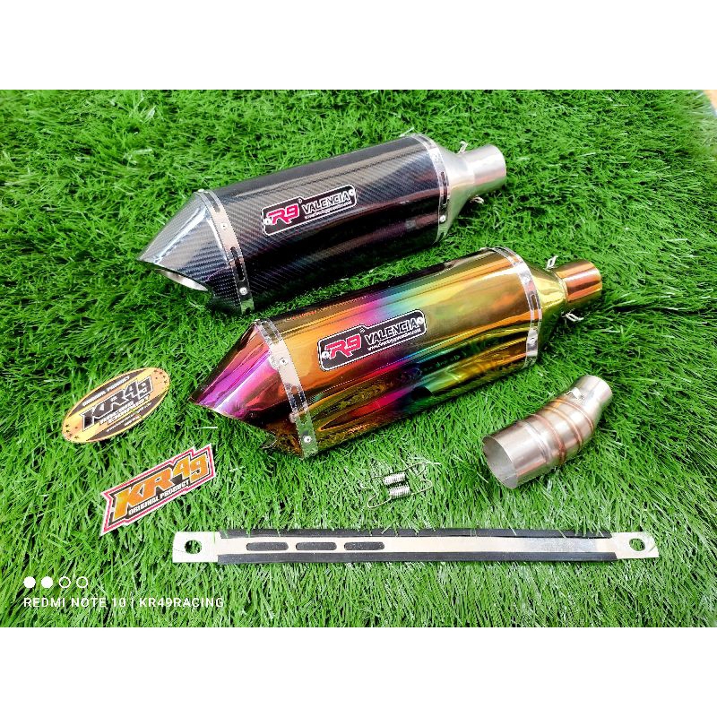 Jual KNALPOT RACING R9 VALENCIA SLIPON NINJA 250FI CBR250RR CBR250R R25 ...