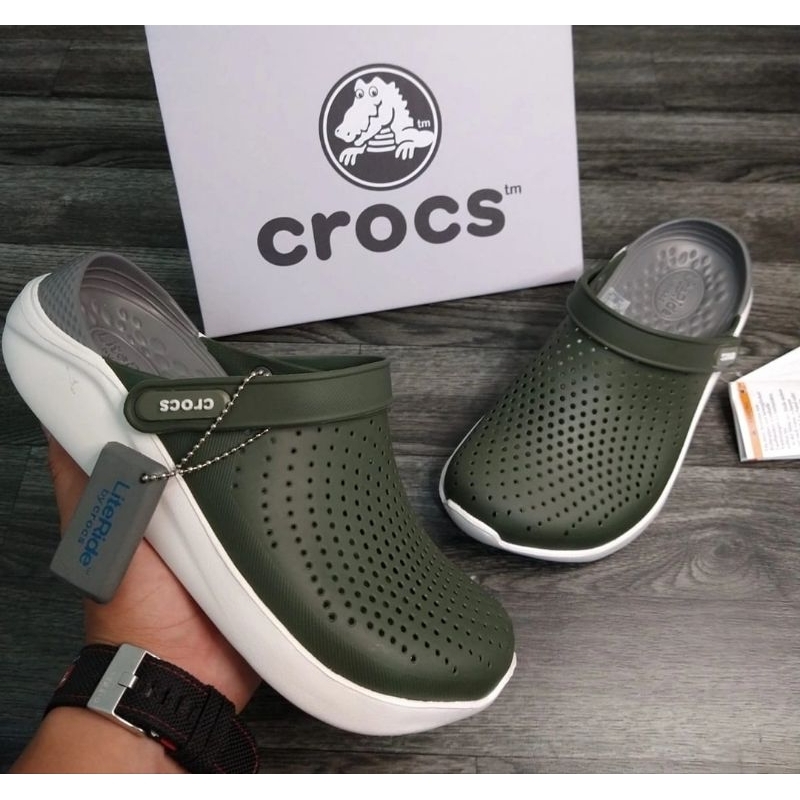 Jual Crocs Literide clog unisex / Crocs Pria literide Clog / Sandal Pria crocs Literide | Shopee ...